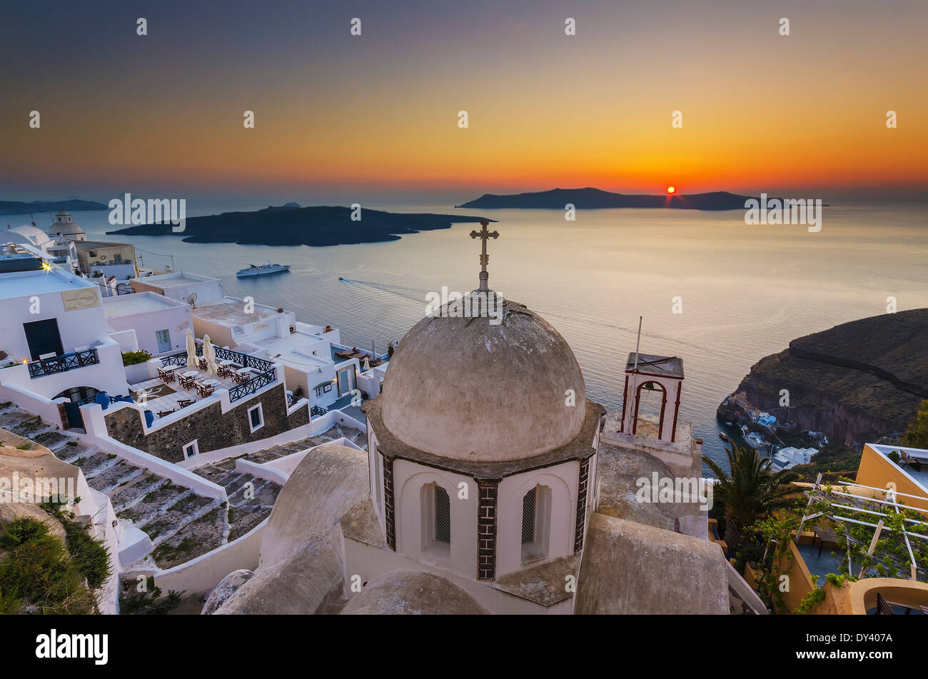 Fira sunset hi-res stock photography and images - Alamy