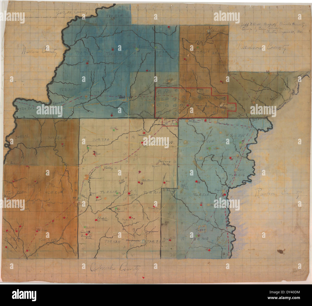 A panoramic view of downtown Jackson, Mississippi, taken around 1914 ...