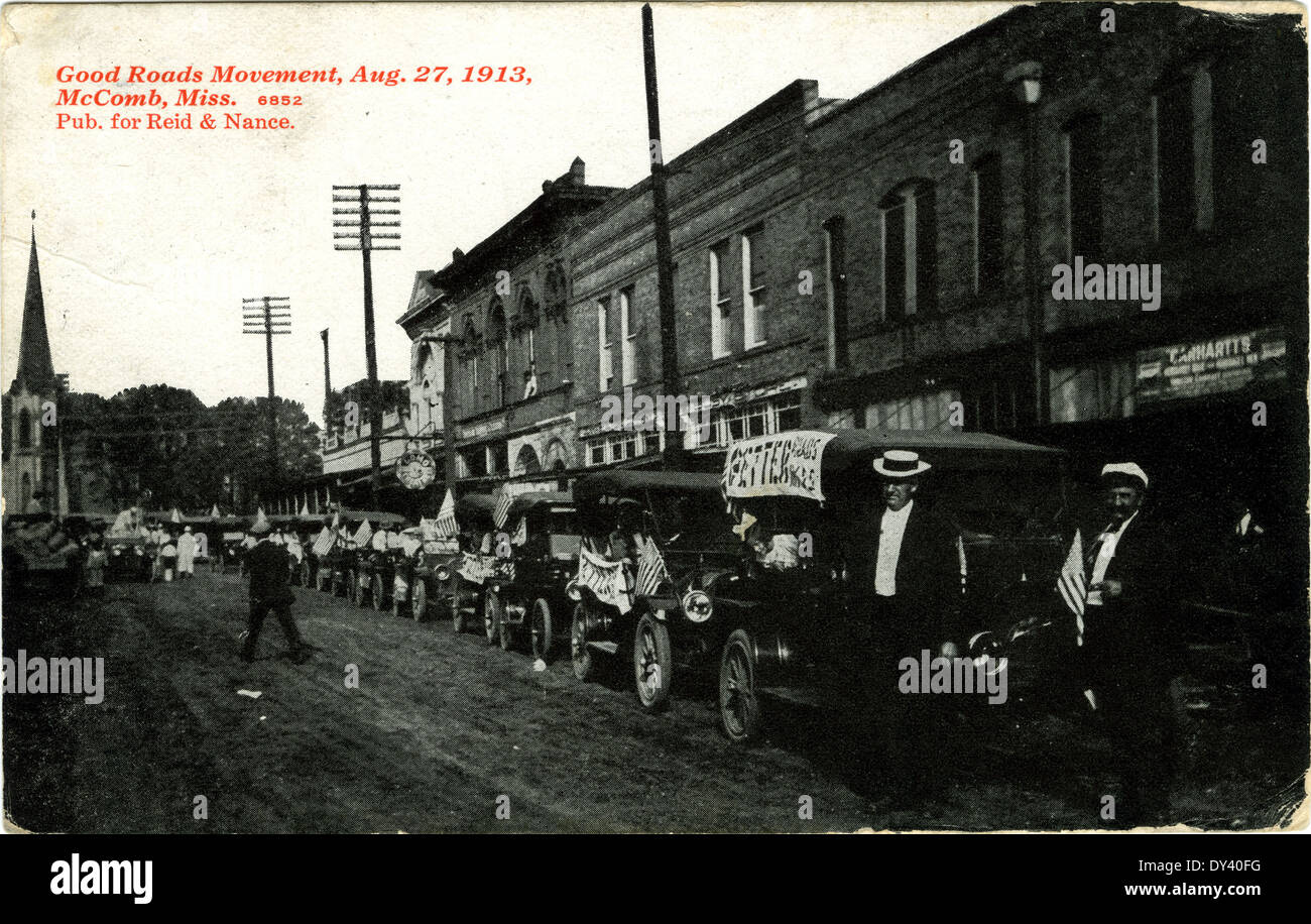 A panoramic photograph of downtown Jackson, Mississippi, from circa ...