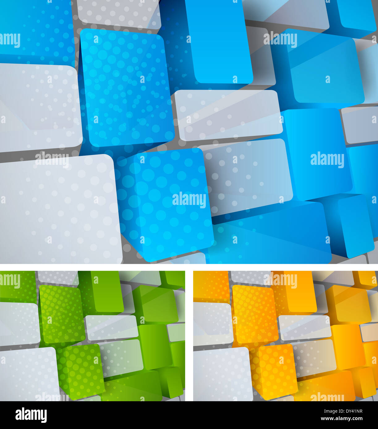 Abstract bright tech background with 3d element Stock Photo - Alamy