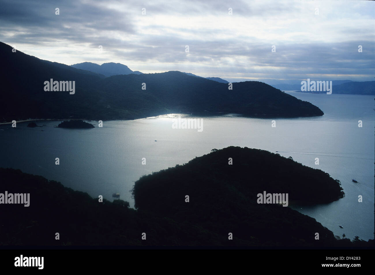 Ilha Grande, Atlantic coast island, temperate rainforest. Angra dos ...