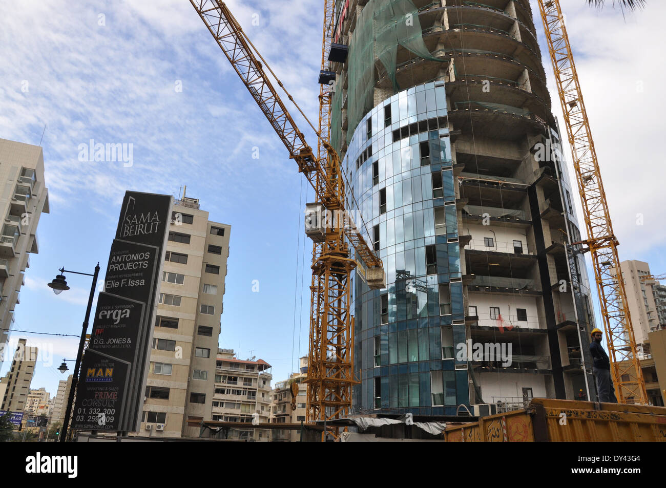 Construction in the Lebanese capital Beirut Stock Photo - Alamy