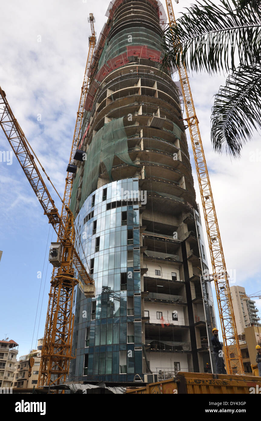 Construction in the Lebanese capital Beirut Stock Photo - Alamy