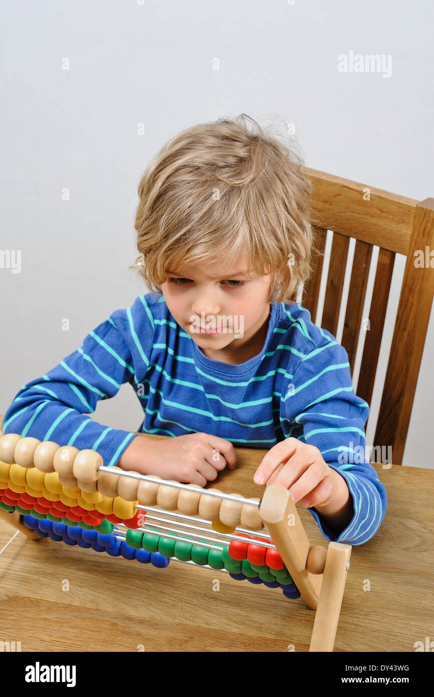 Boy child counting hi-res stock photography and images - Alamy