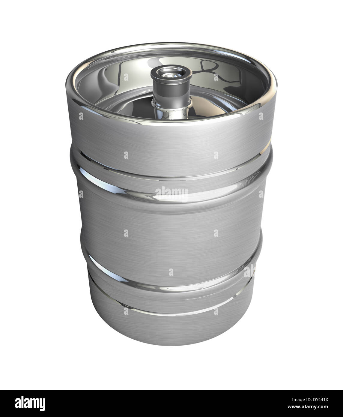Metal beer keg - 3d illustration, isolated Stock Photo - Alamy