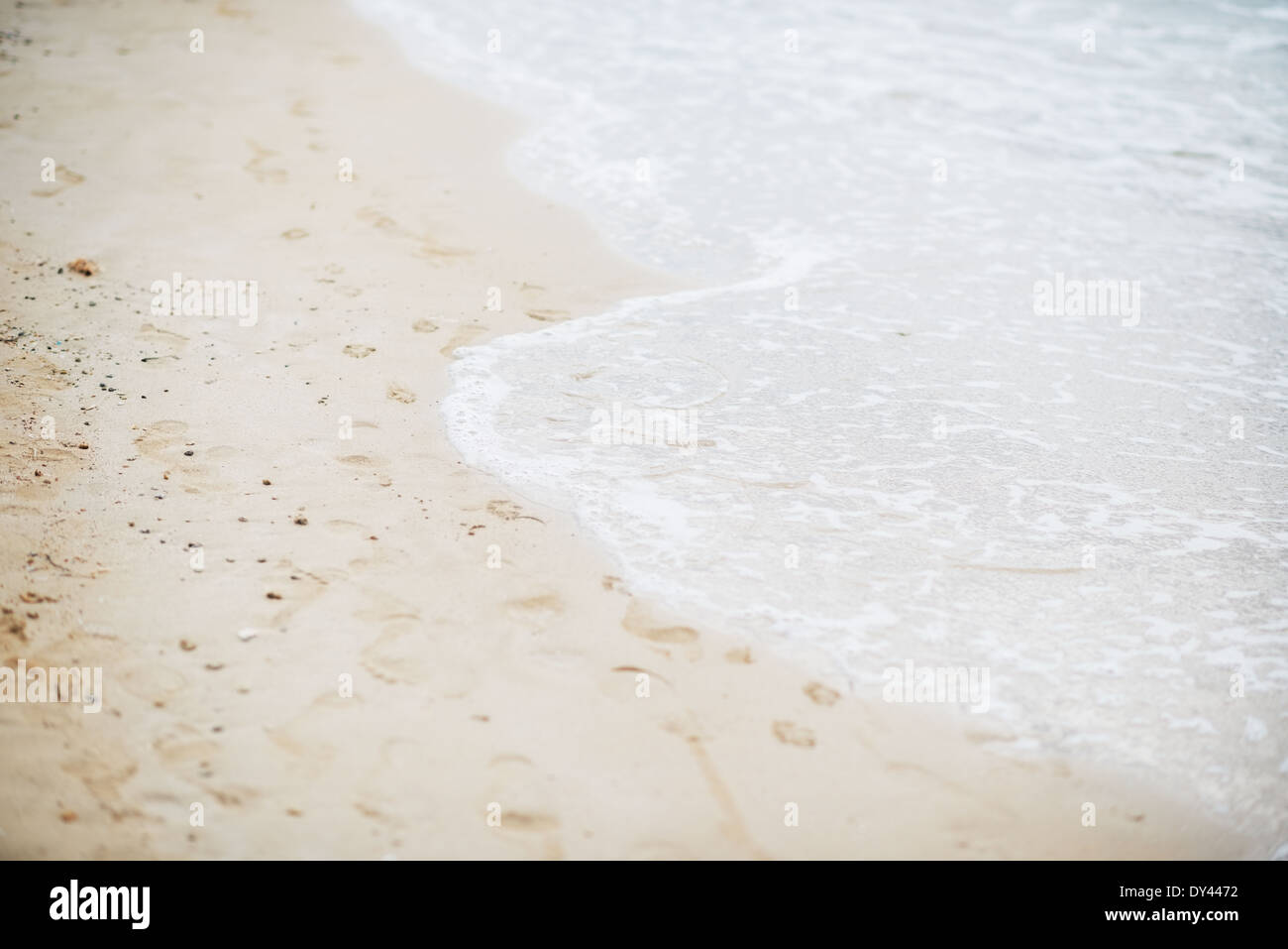 Closeup on wave on the beach Stock Photo - Alamy