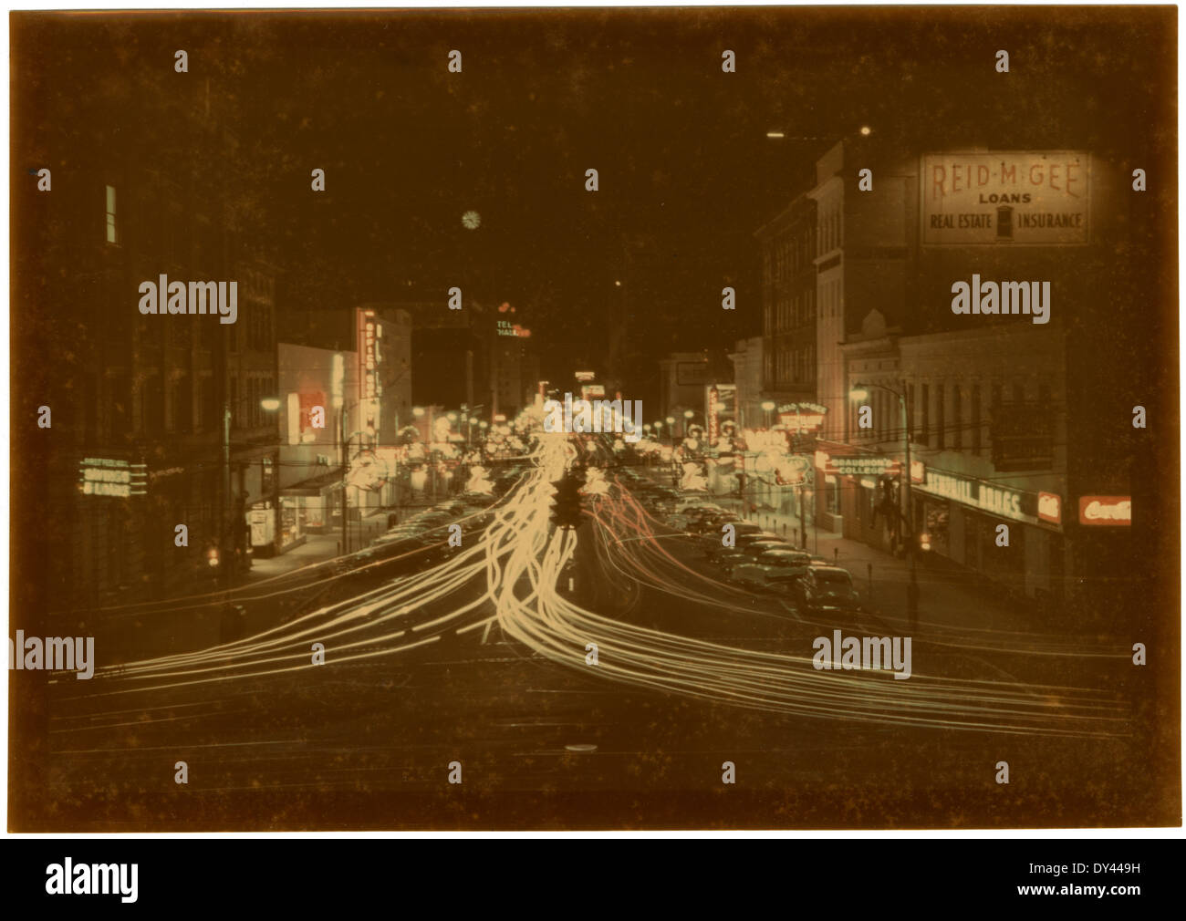 This panoramic photo captures the skyline and streets of downtown ...