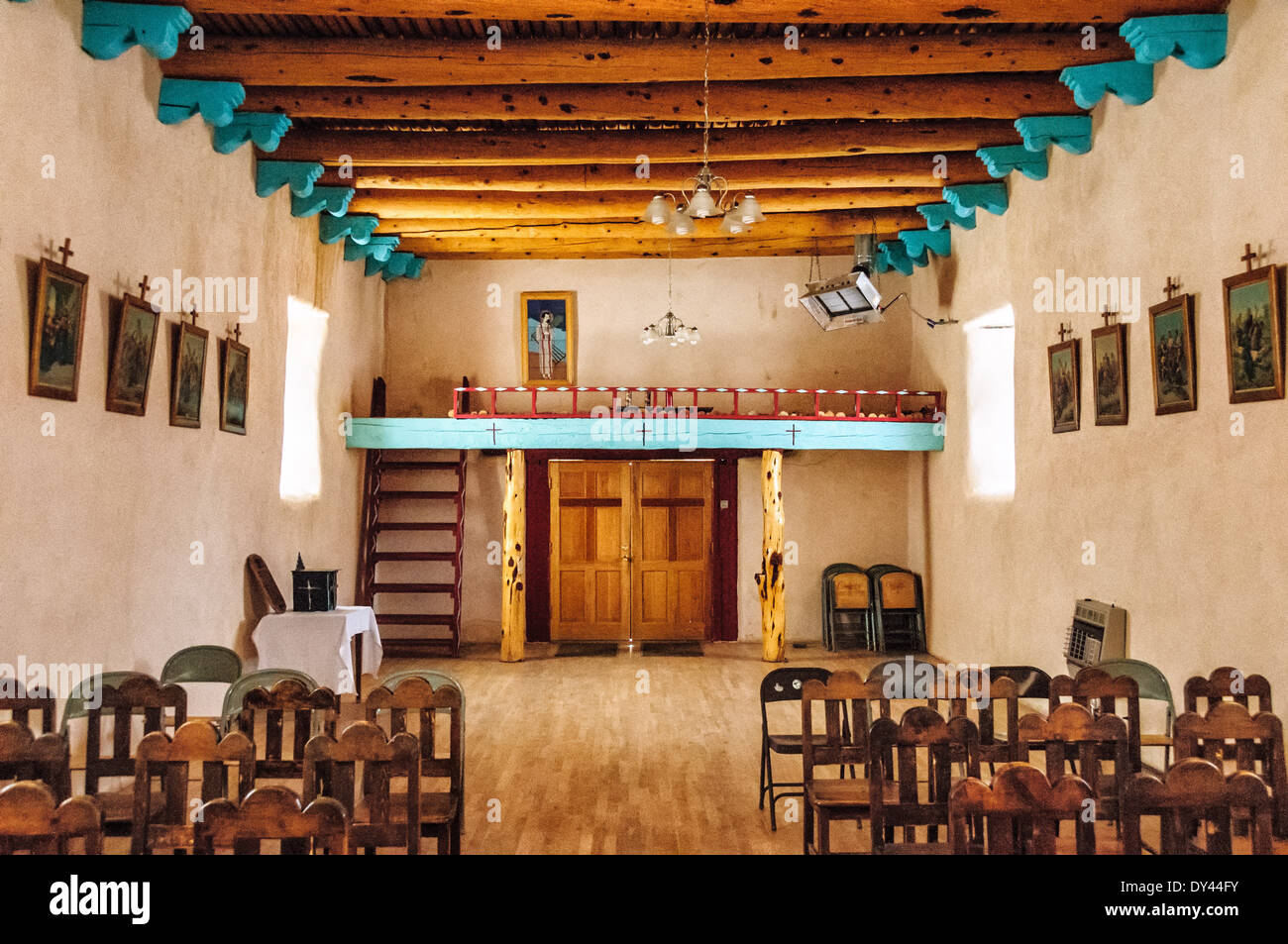 San Lorenzo de Picuris Mission Church, Picuris Pueblo, New Mexico Stock ...