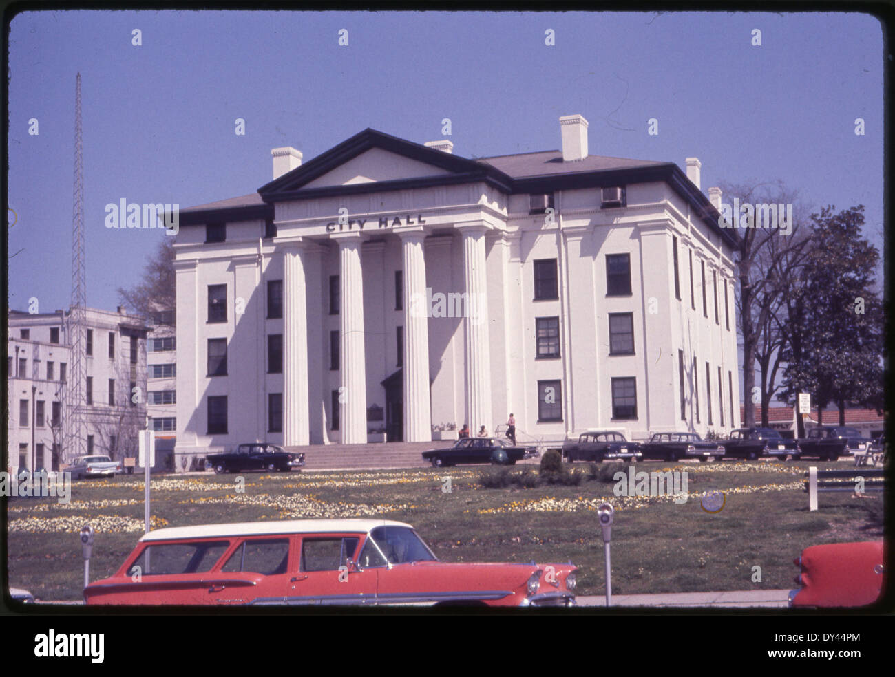 This panoramic image from 1914 provides a view of downtown Jackson ...