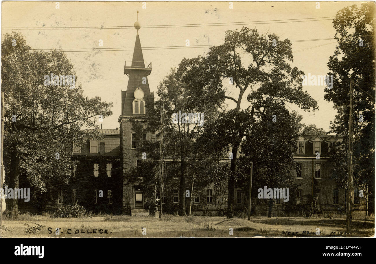 This panoramic photograph captures the landscape of downtown Jackson ...