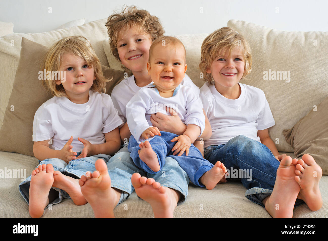 Blond brothers hi-res stock photography and images - Alamy