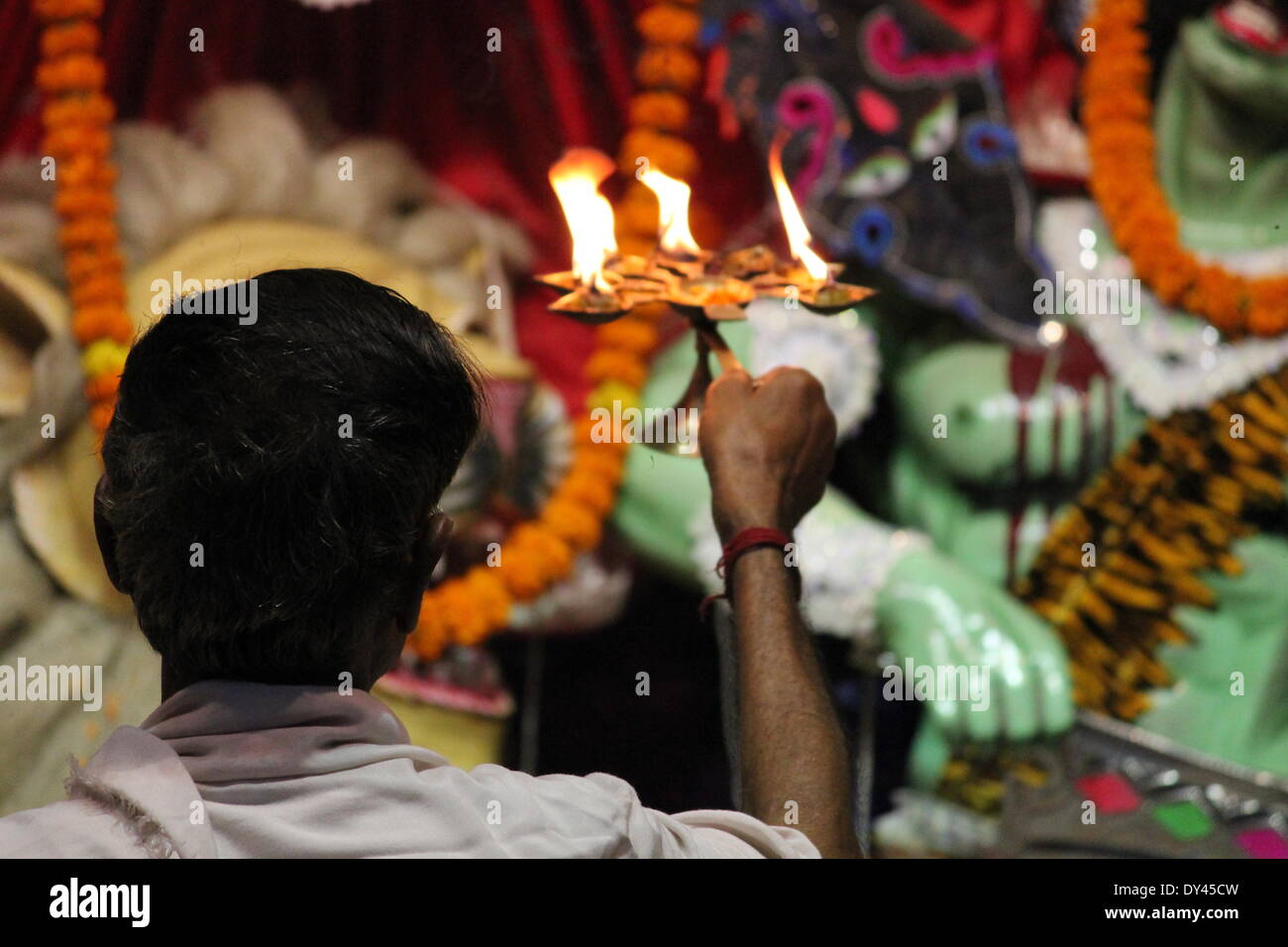 Basanti puja hi-res stock photography and images - Alamy