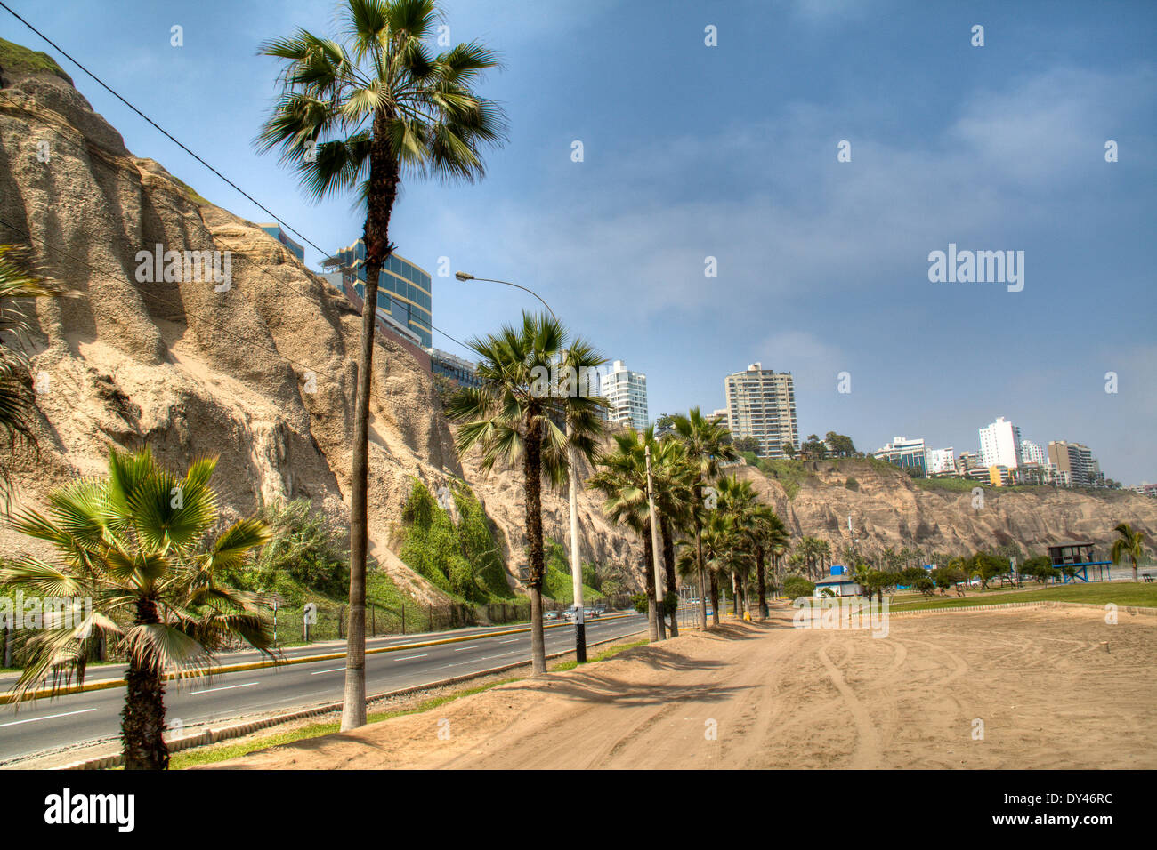 Coastal avenue in Lima, Peru Stock Photo - Alamy