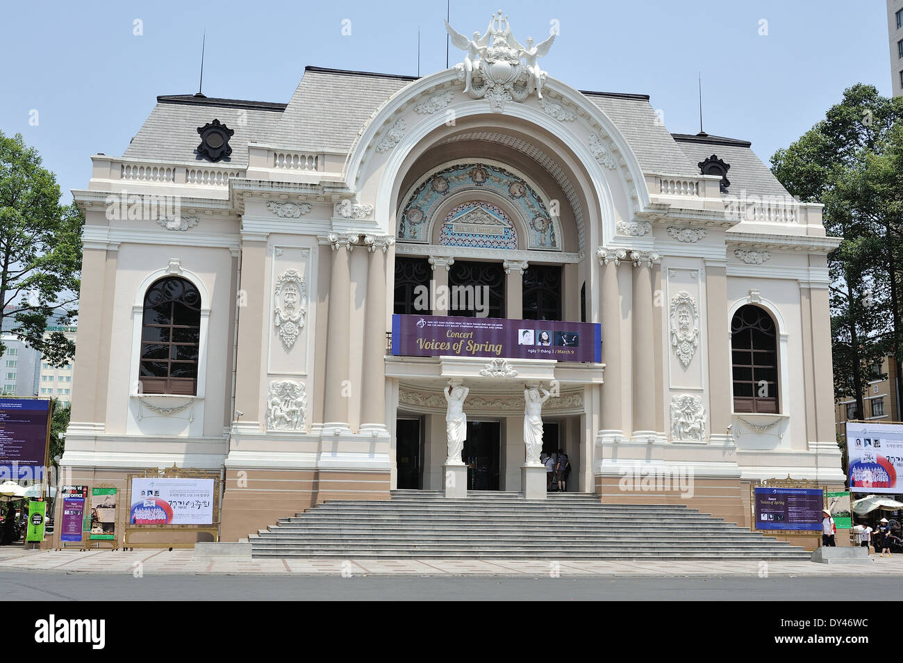 Saigon Opera House Ho Chi Minh Municipal Theatre Saigon Vietnam Stock ...