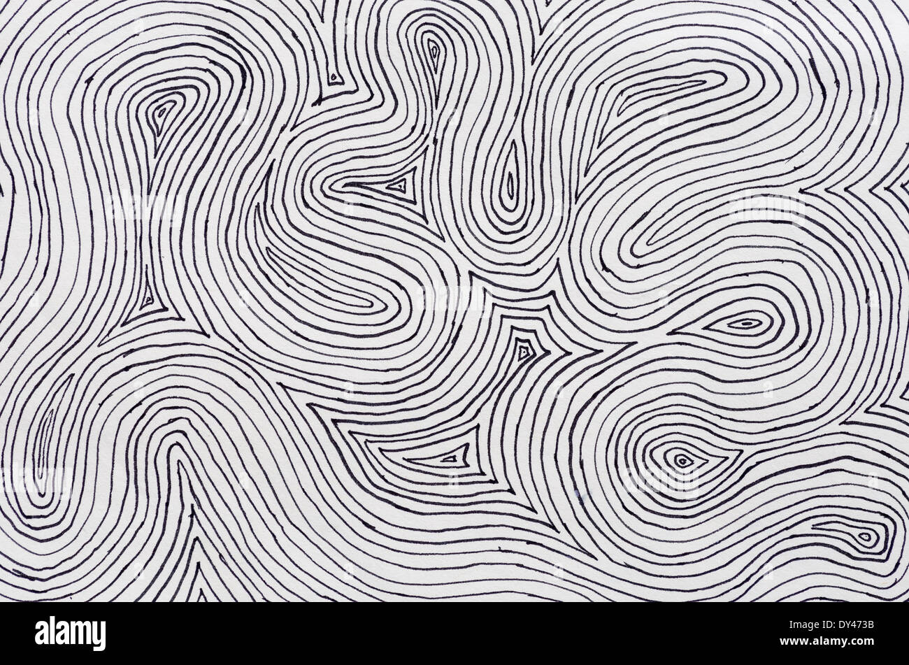 Curved black lines hi-res stock photography and images - Alamy