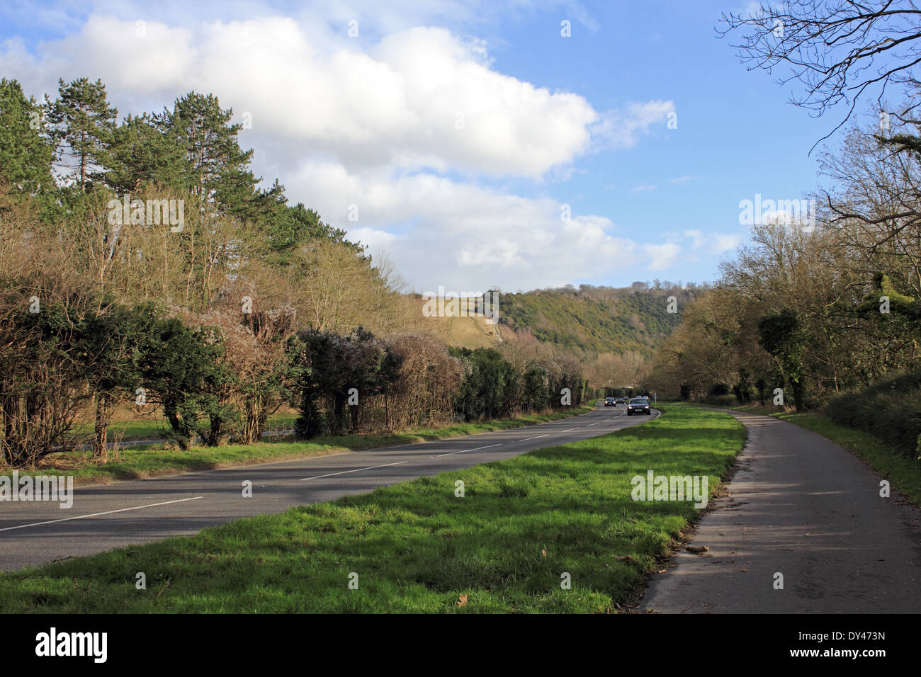 A24 mickleham bends box hill dorking hi-res stock photography and ...