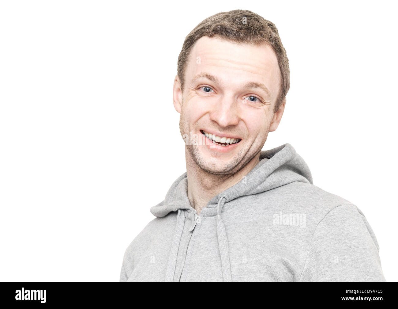 Isolated man smiling hi-res stock photography and images - Alamy