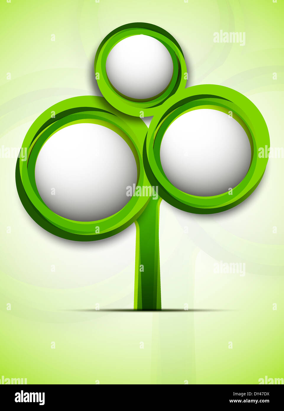 Abstract tree in green color Stock Photo - Alamy