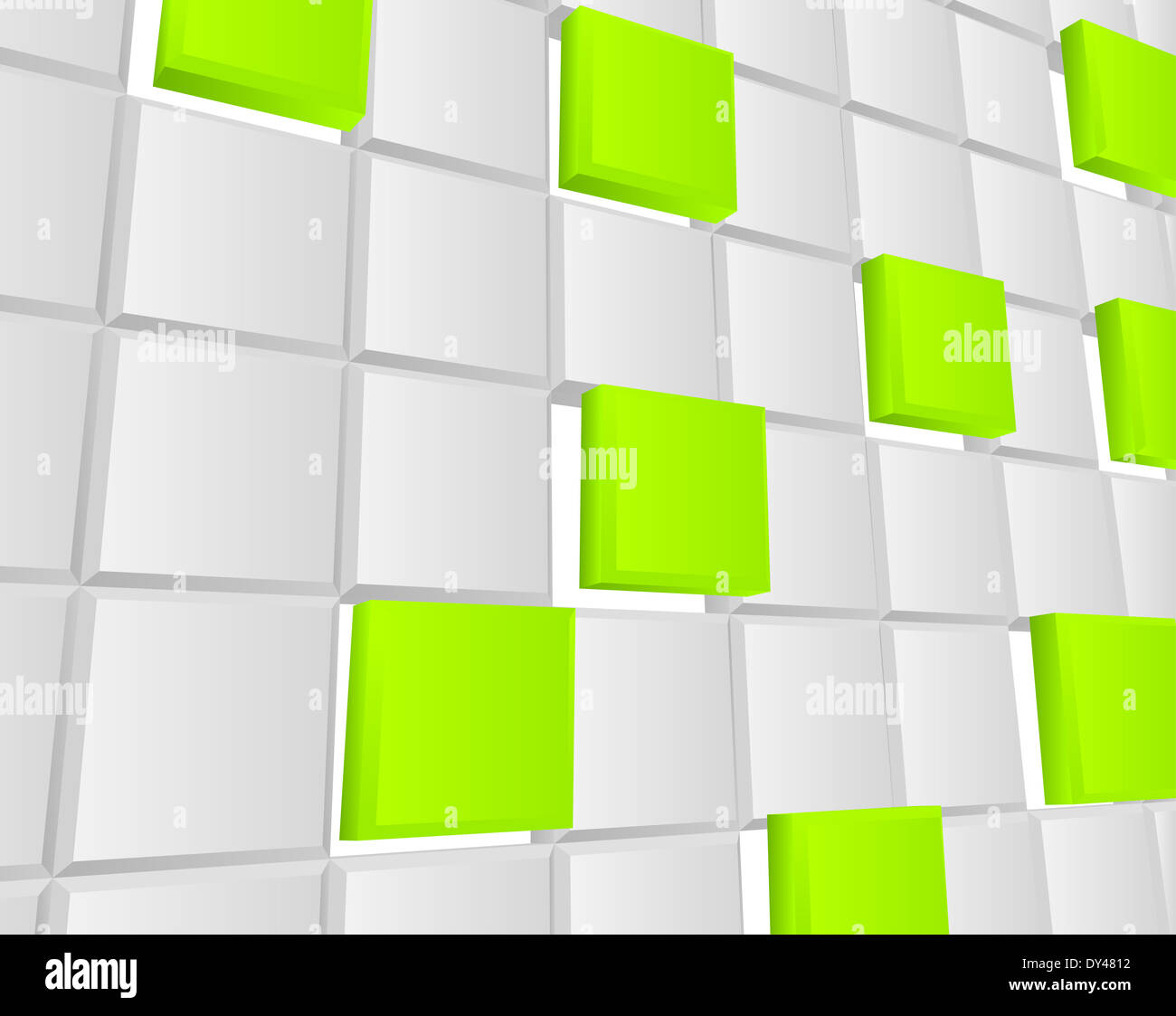 Abstract green cubes background illustration hi-res stock photography ...