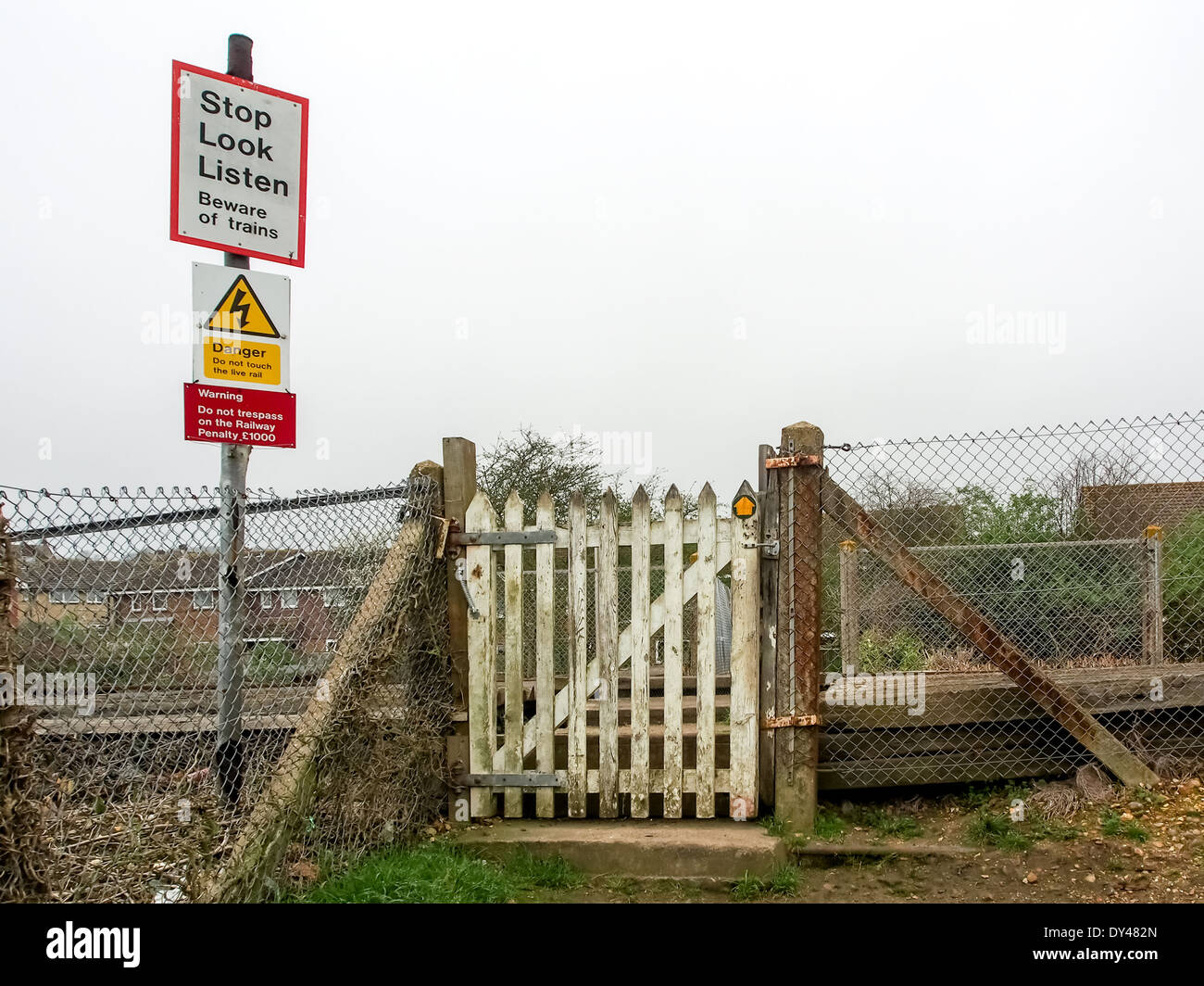 Manual railway crossing hi-res stock photography and images - Alamy