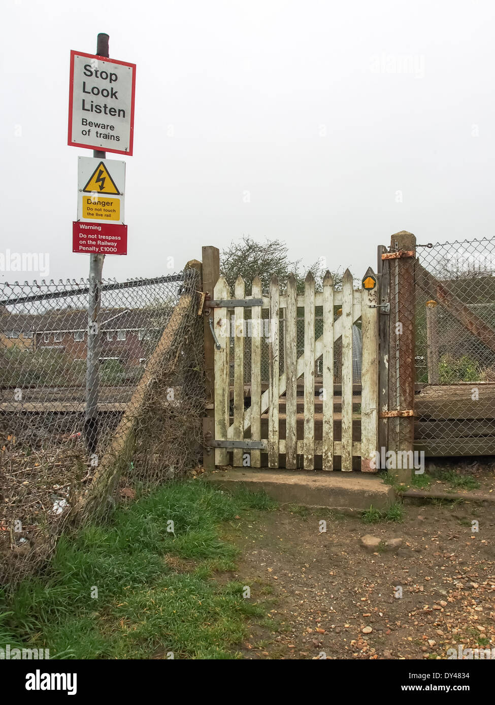 Manual railway crossing hi-res stock photography and images - Alamy