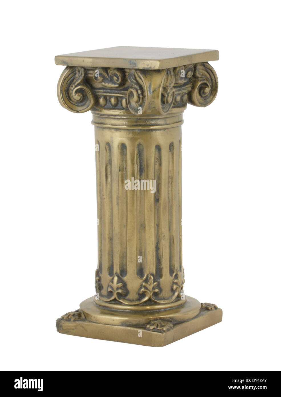 Decorative bronze Antique column Stock Photo - Alamy