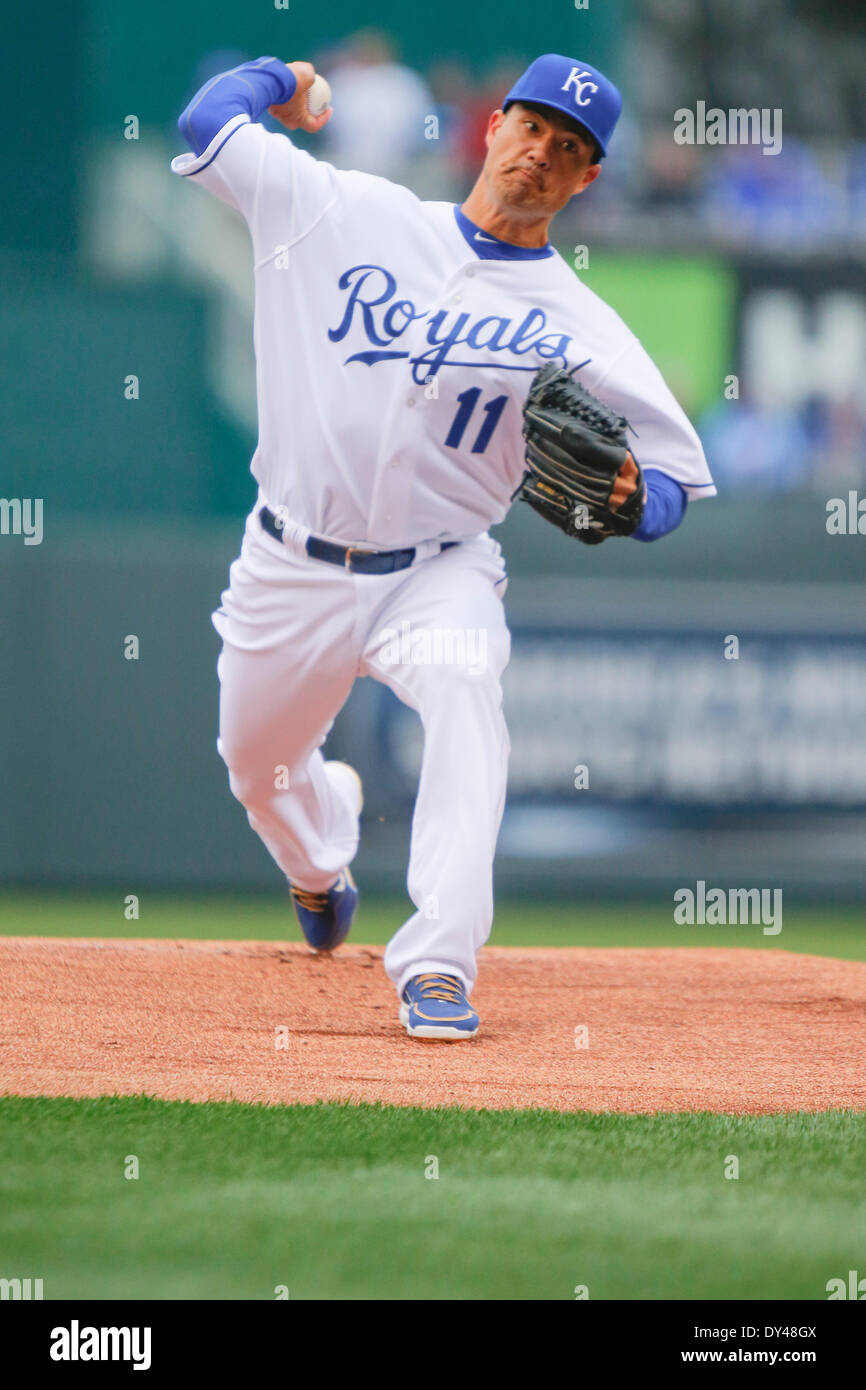 Kansas City, MO, USA. 4th Apr, 2014. April 04, 2014: Jeremy Guthrie #11 ...