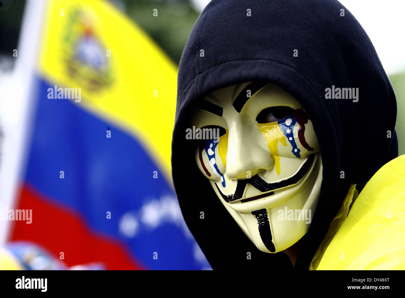 Protester wearing guy mask anonymous hi-res stock photography and ...