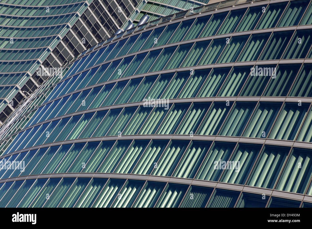 The modern architecture of Lombardy Building in Milan, Italy Stock ...