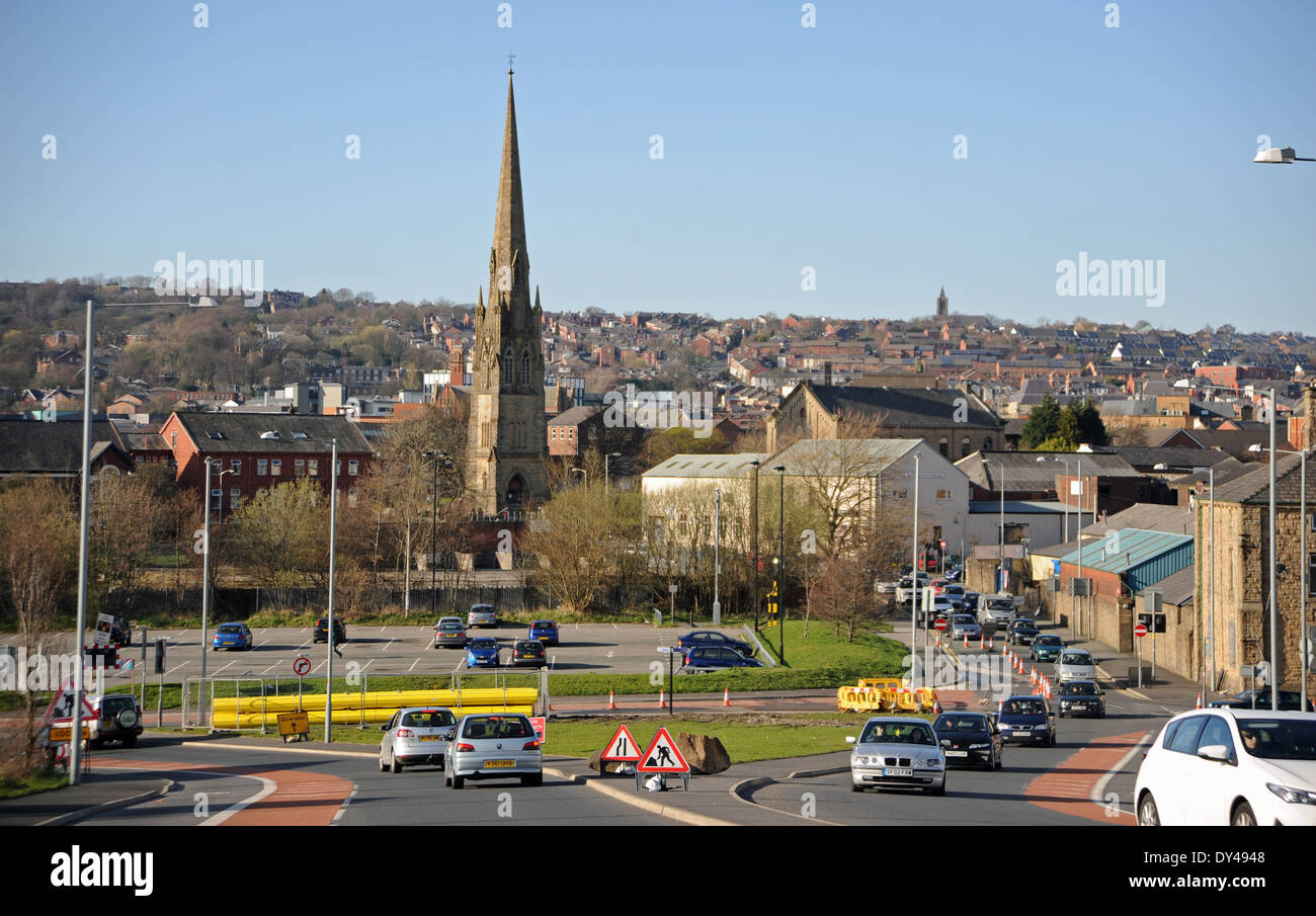 Landscape view of Blackburn Lancashire UK Stock Photo - Alamy