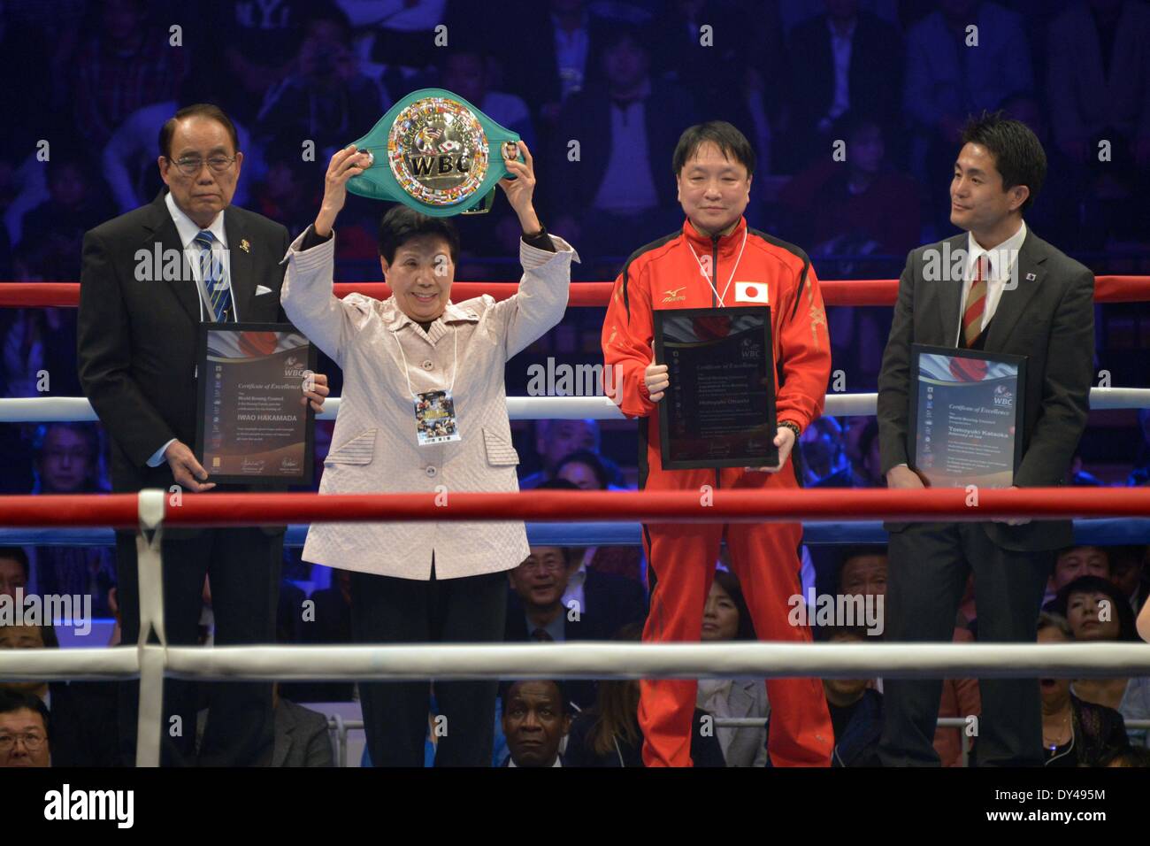 Tokyo, Japan. 6th Apr, 2014. Sister of Iwao, Hideko Hakamada is ...