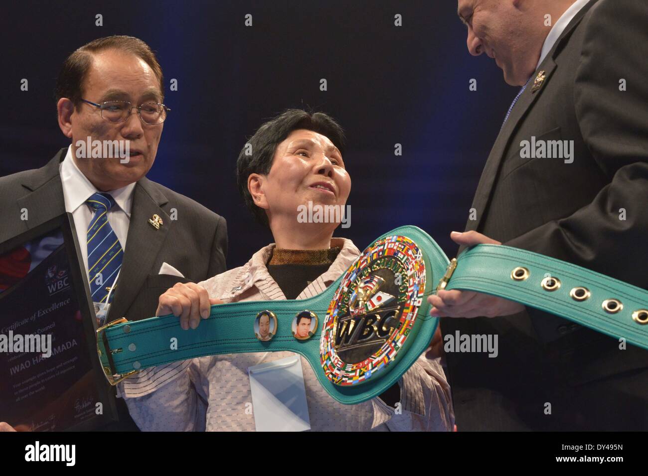 Tokyo, Japan. 6th Apr, 2014. Sister of Iwao, Hideko Hakamada is ...