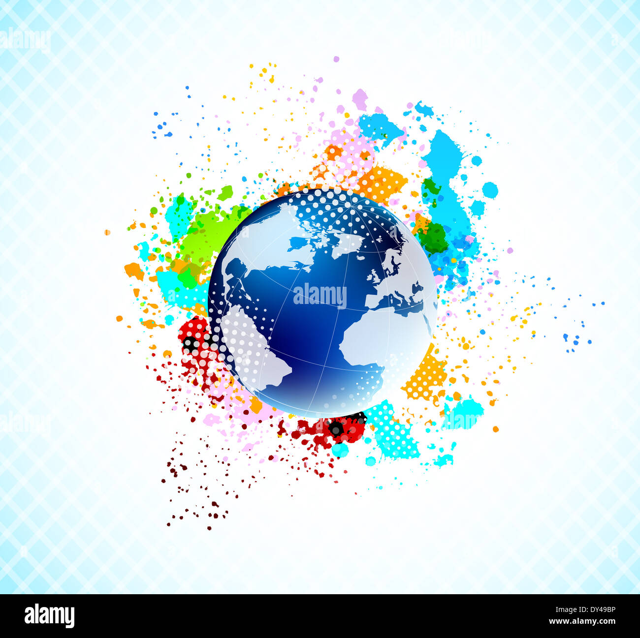 Background with globe Stock Photo - Alamy