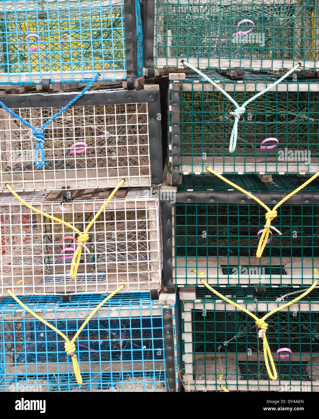 Detail of lobster pots hi-res stock photography and images - Alamy