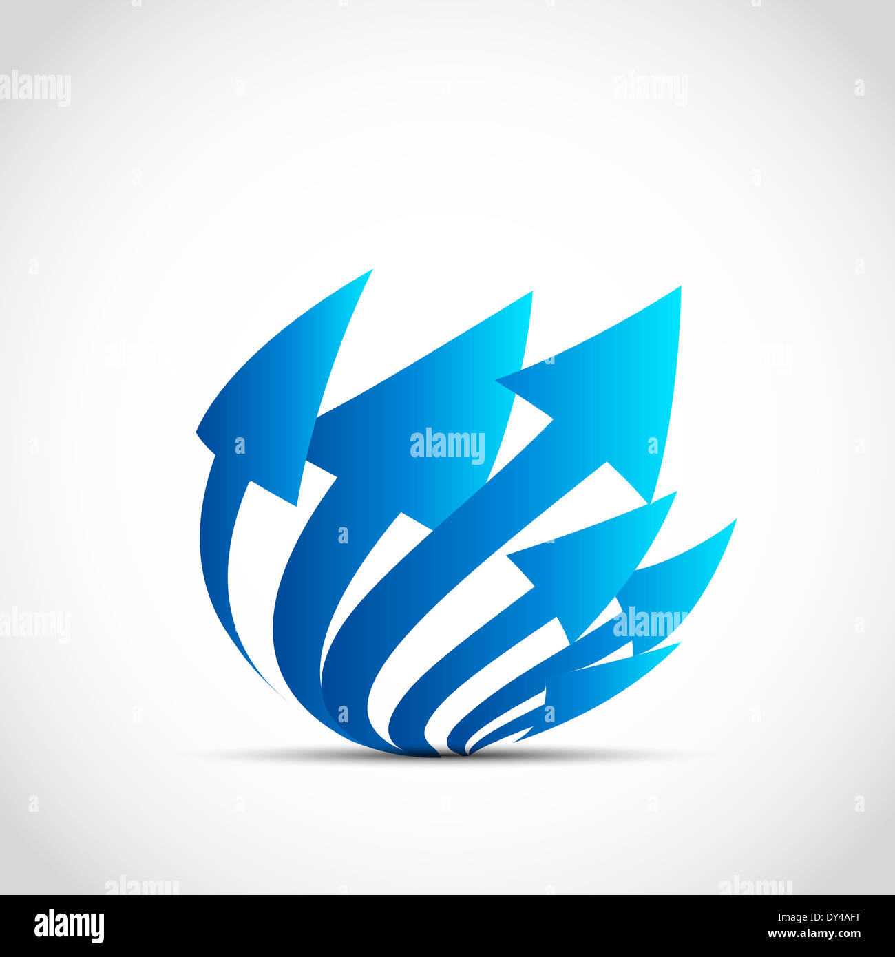 Abstract blue globe with blue arrow hi-res stock photography and images ...