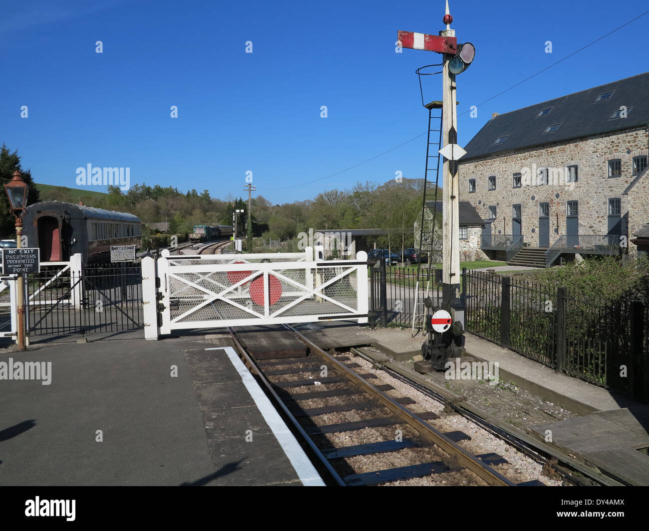 Manned level crossing hi-res stock photography and images - Alamy