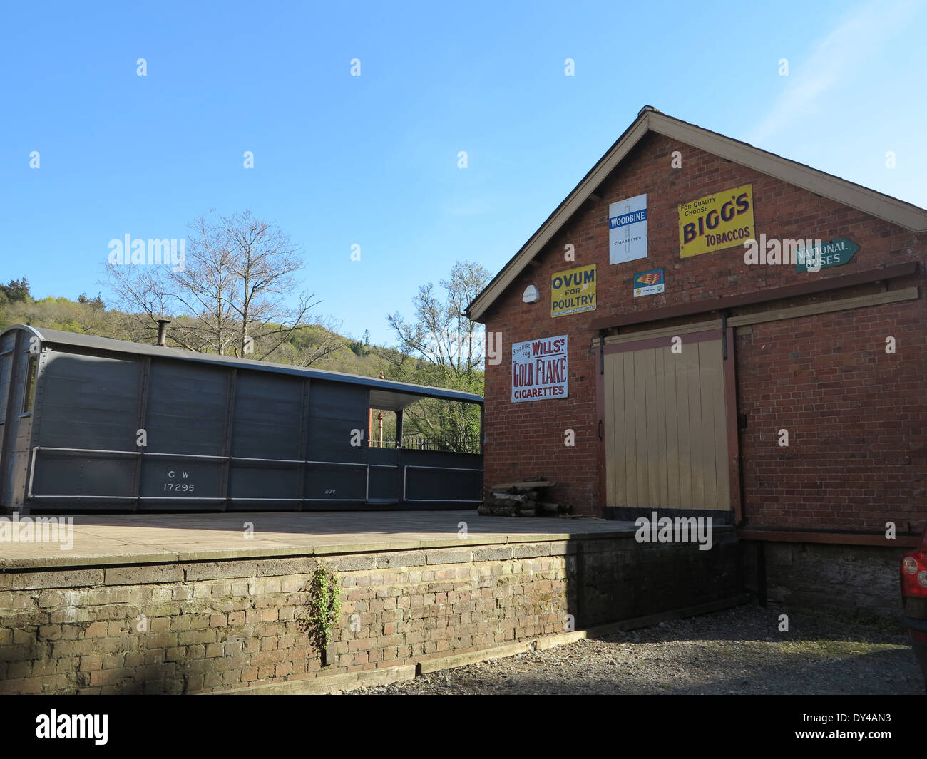 Railway Buildings At Staverton Railway Station High Resolution Stock ...