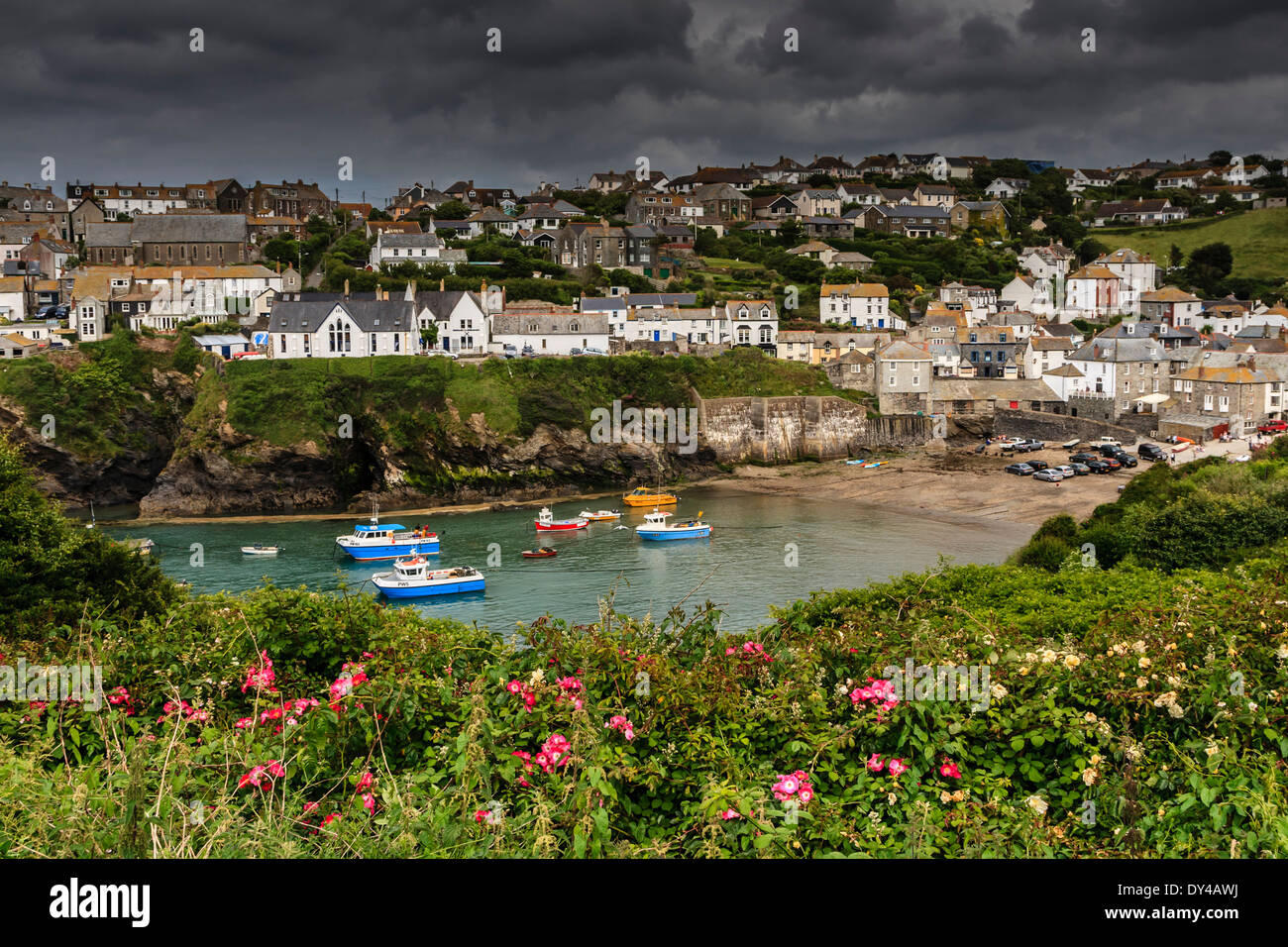 port isaac fishing village cornwall england uk Stock Photo - Alamy