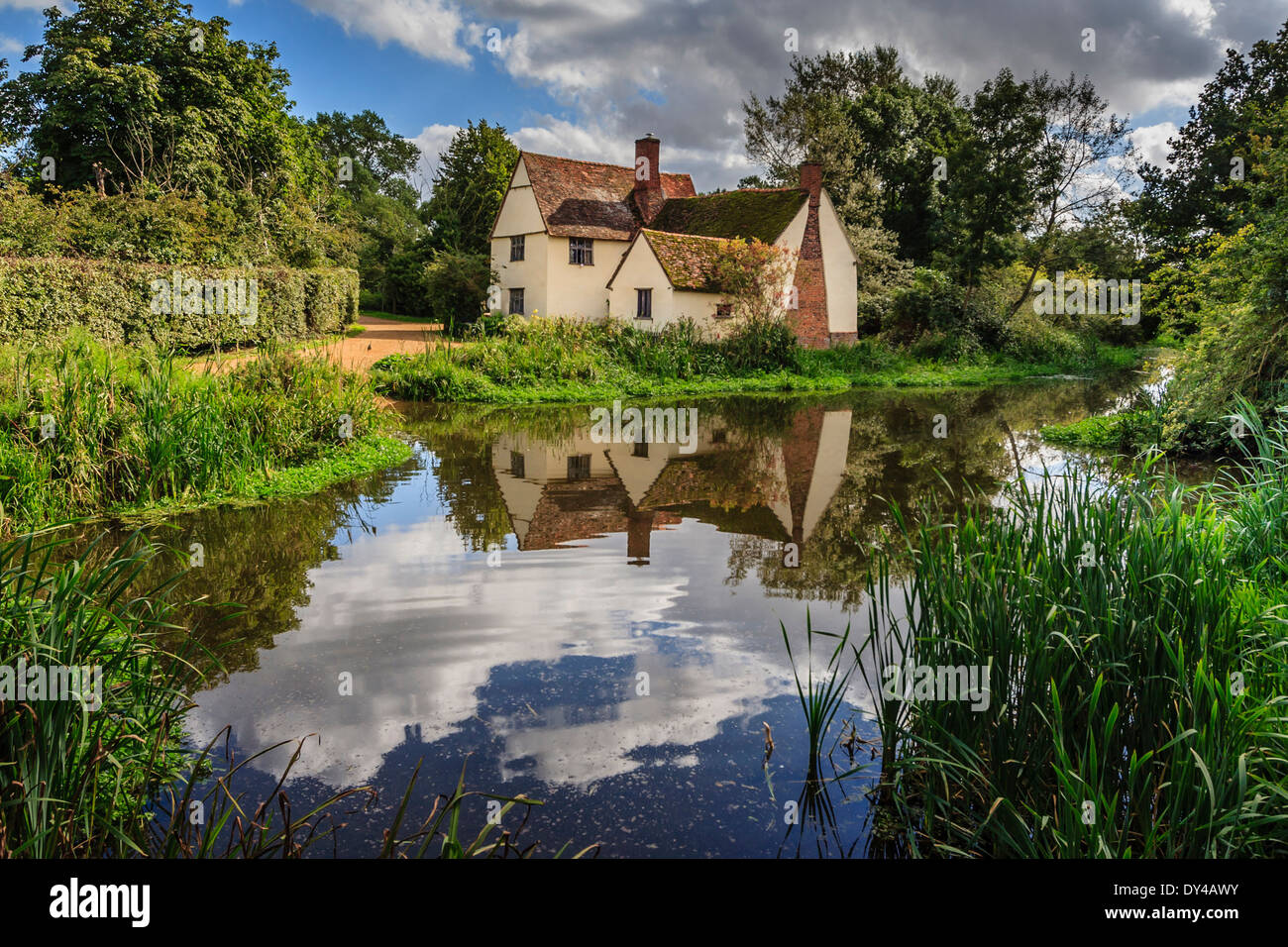 willy lott's cottage river stour flatford mill suffolk england Stock ...