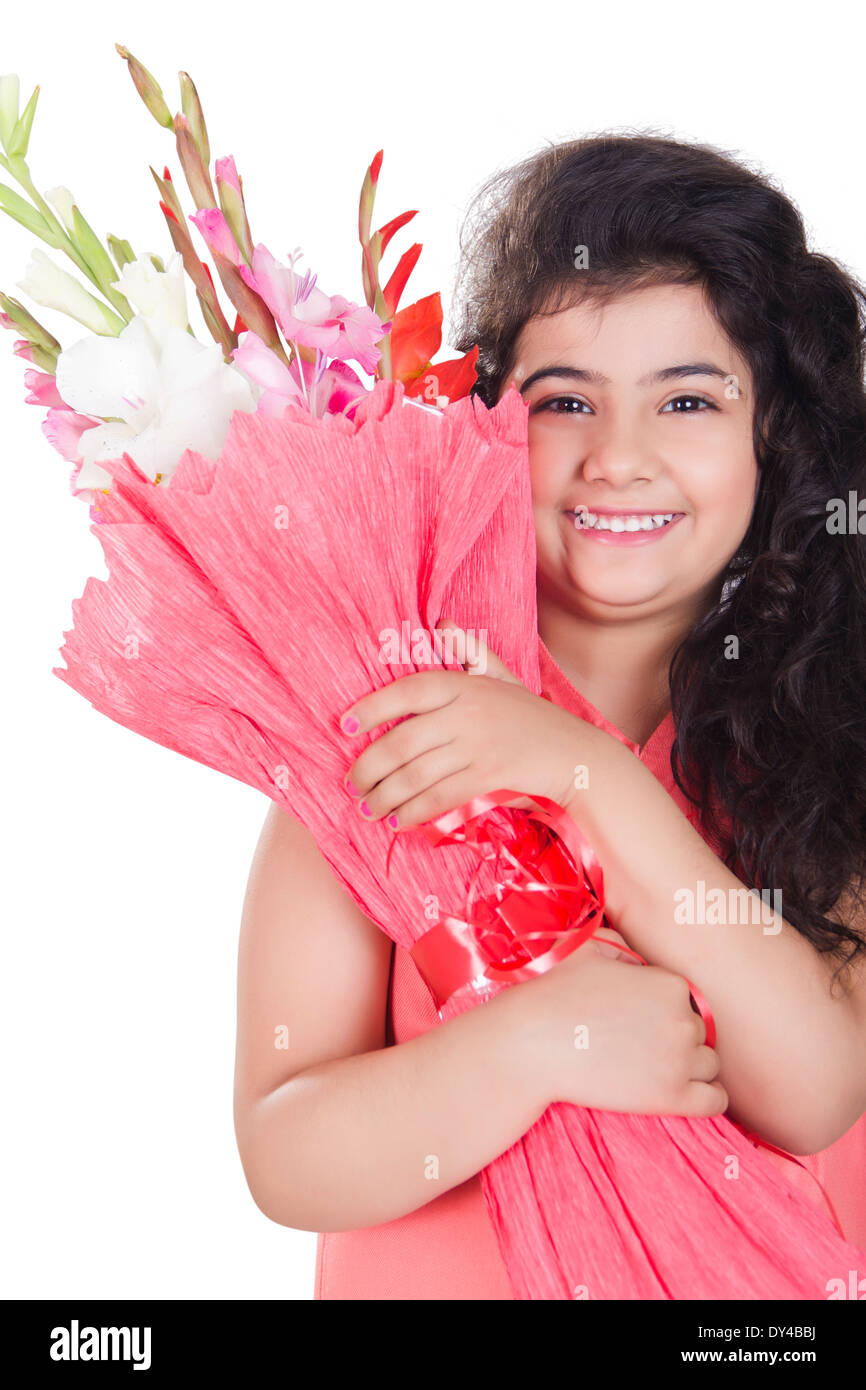 india kids Present Bouquet Stock Photo - Alamy