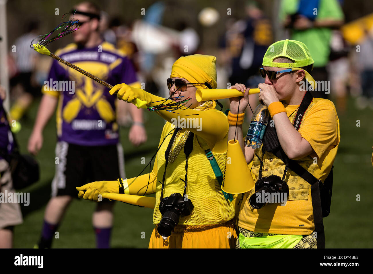 University teams play quidditch hi-res stock photography and images - Alamy