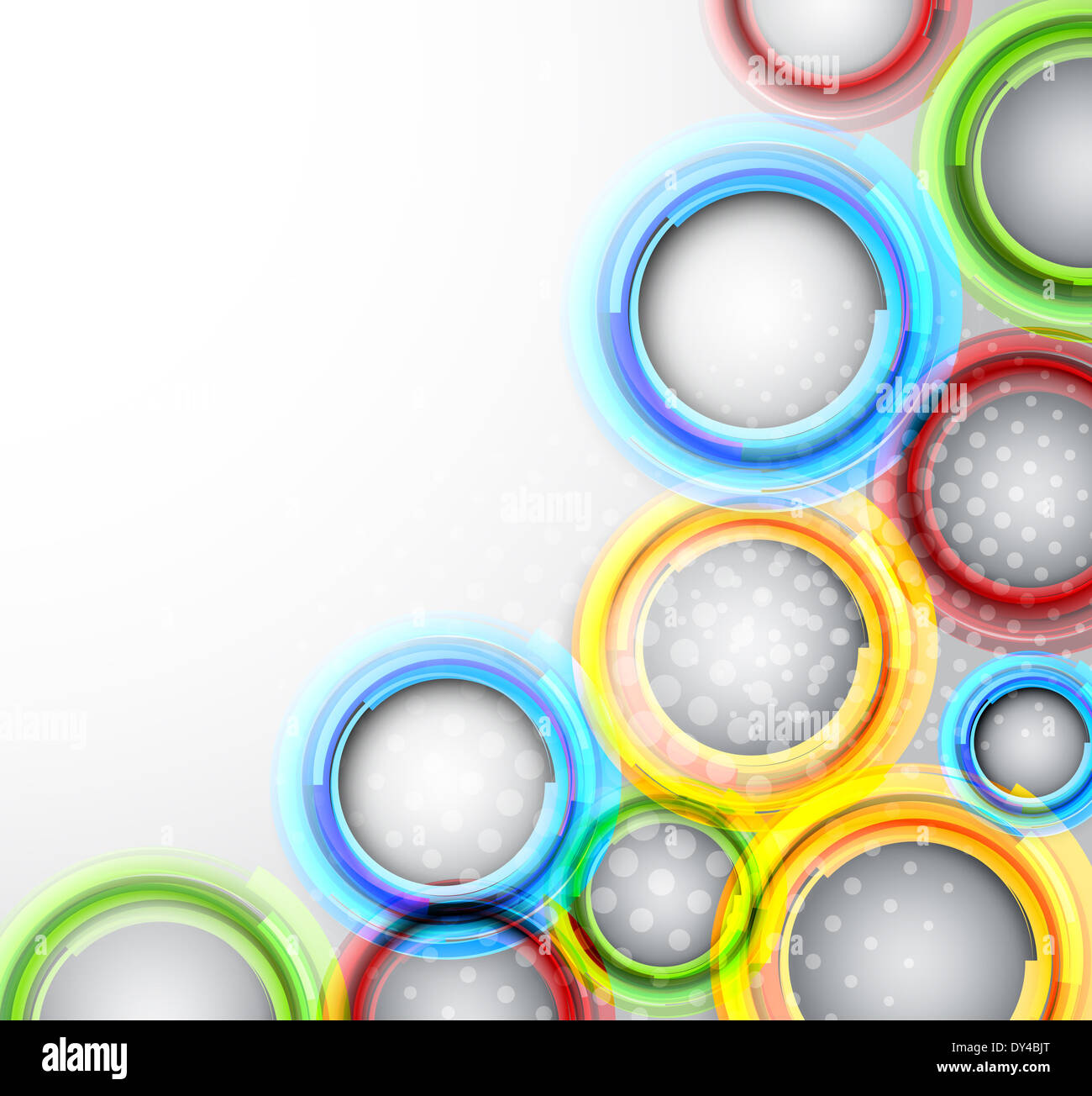 Background with colorful circles Stock Photo - Alamy