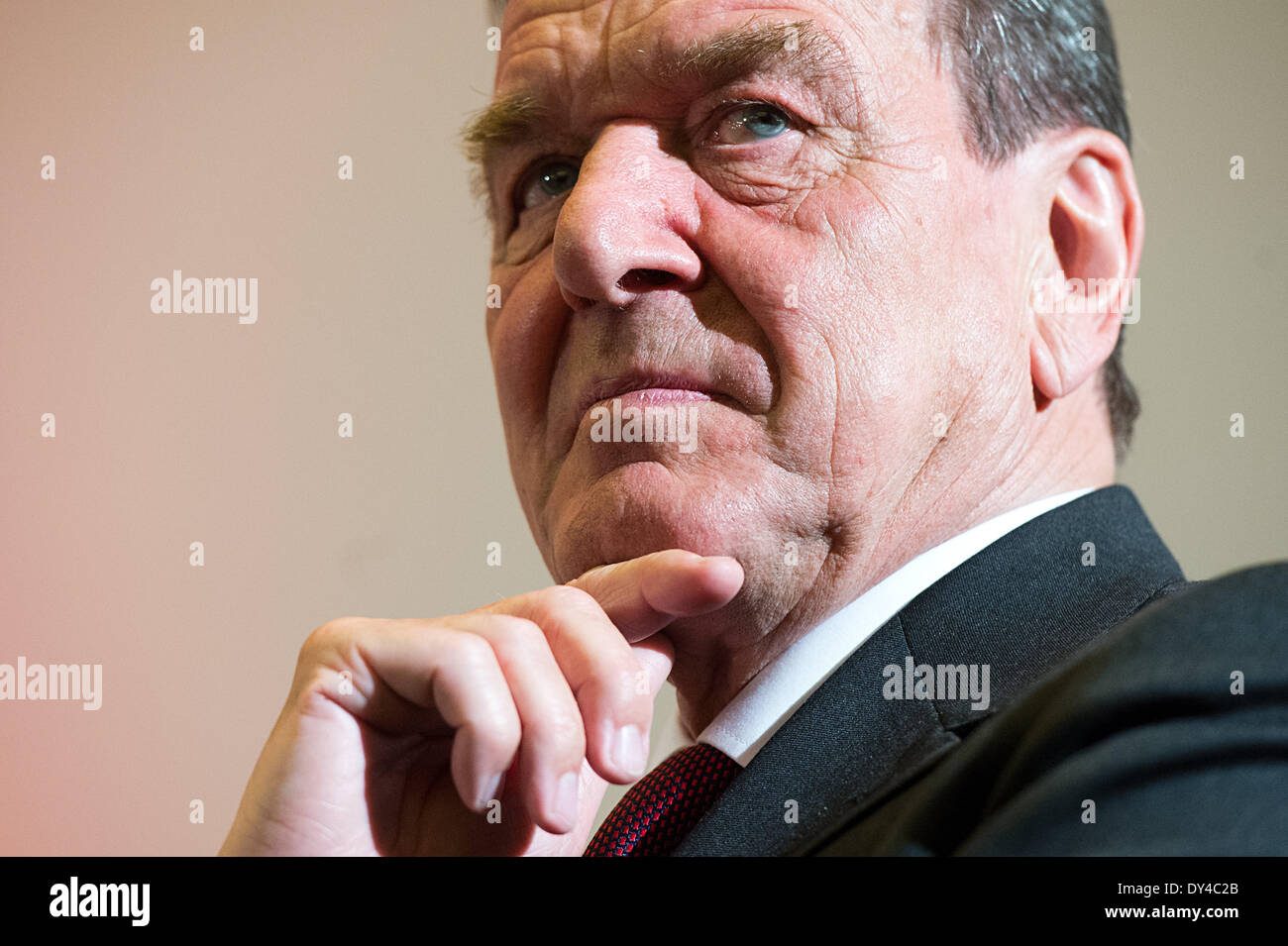 Berlin, Germany. 06th Apr, 2014. Former German Chancellor Gerhard ...