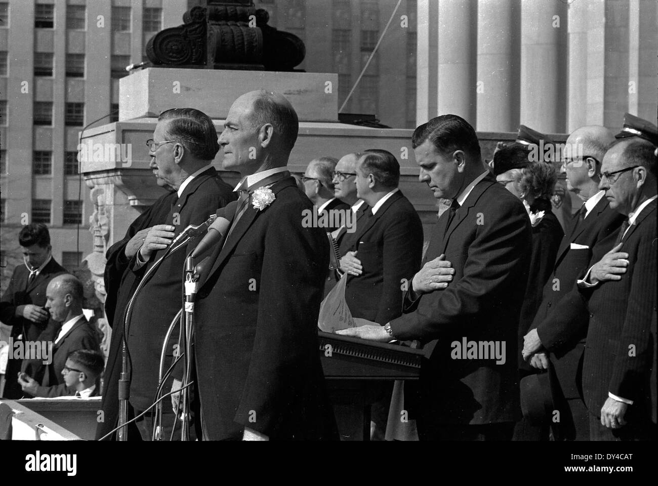 A photo documenting repairs made to the Old Capitol building in Jackson ...