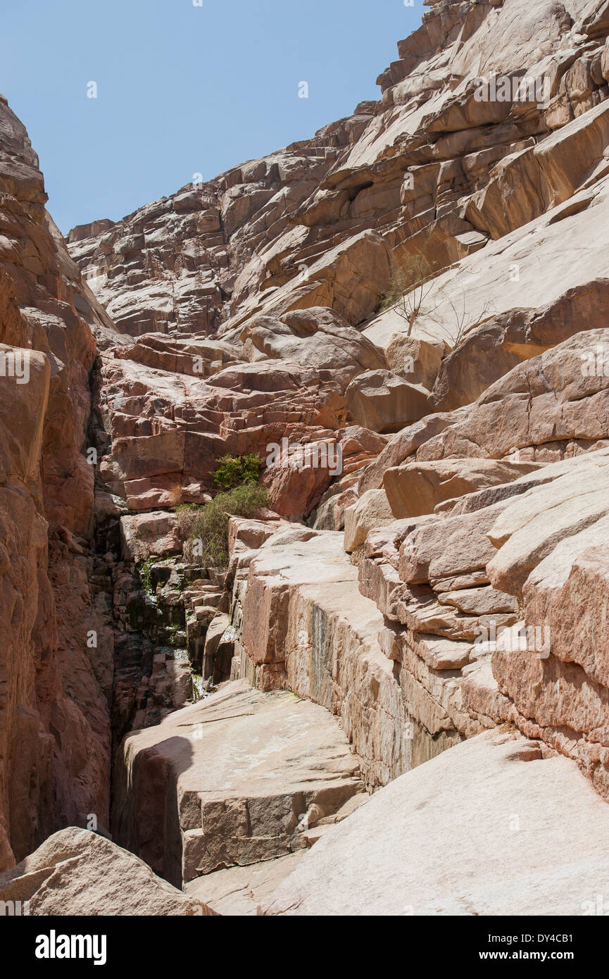 Rocky mountain slope landscape in an arid desert environment Stock ...
