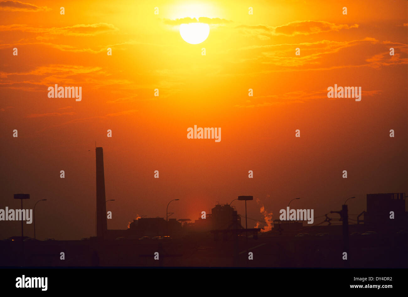 Sunset with smog and pollution, Rio de Janeiro, Brazil Stock Photo - Alamy