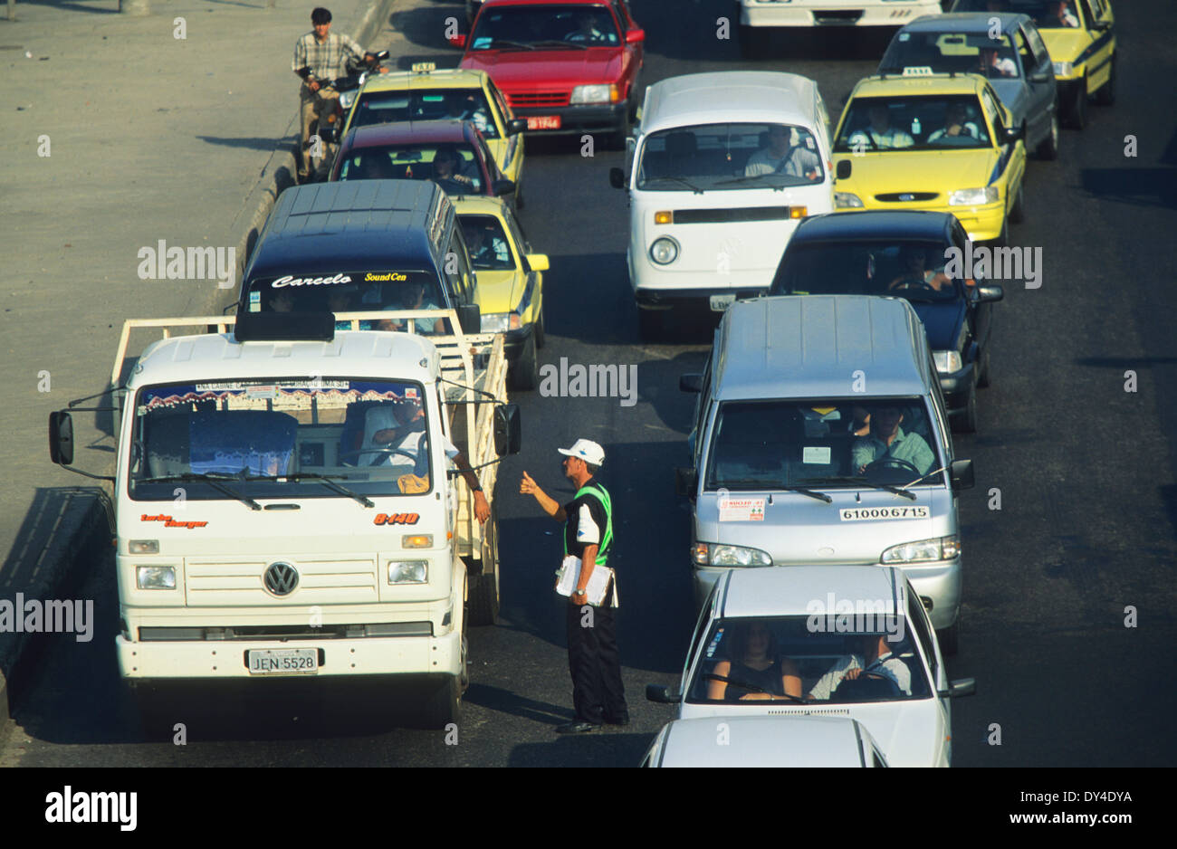 Traffic rush hour, Rio de Janeiro, Brazil, South America Stock Photo ...