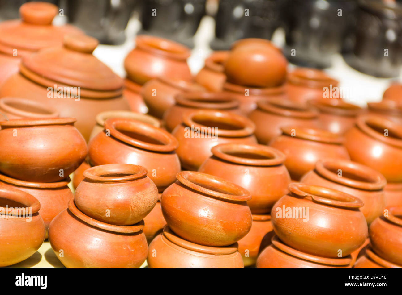 Indian Handicraft pots Stock Photo - Alamy
