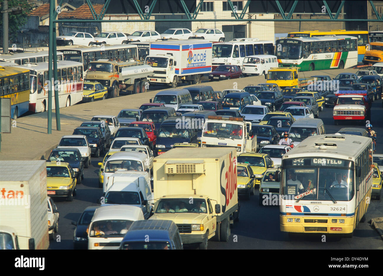 Traffic rush hour, Rio de Janeiro, Brazil, South America Stock Photo ...