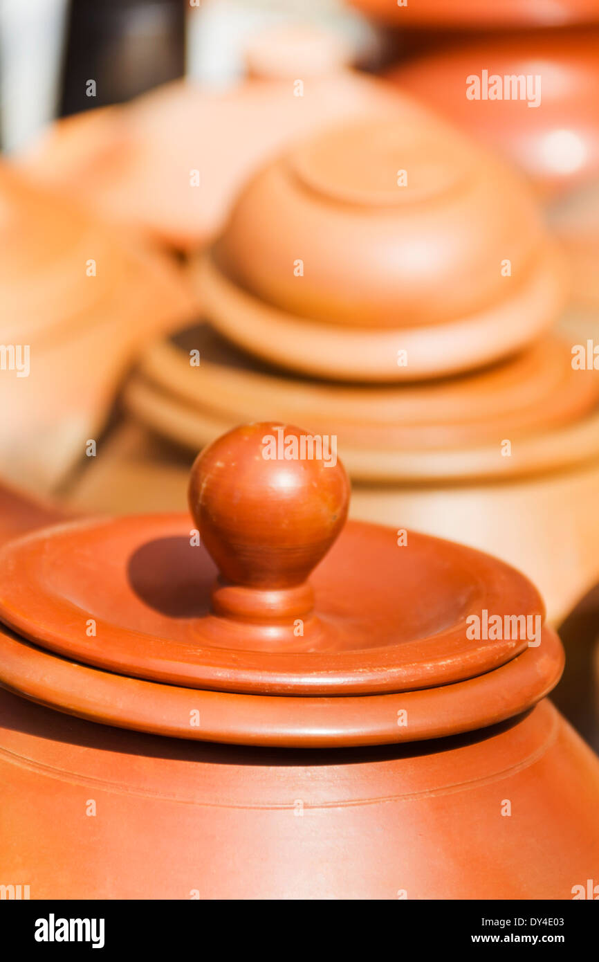 Indian Handicraft pots Stock Photo - Alamy